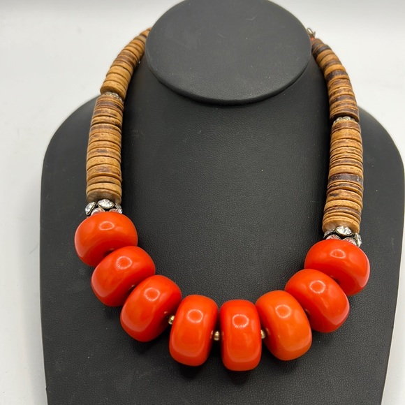 Erica Lyons | Jewelry | Erica Lyons Mixed Material Boho Necklace | Poshmark